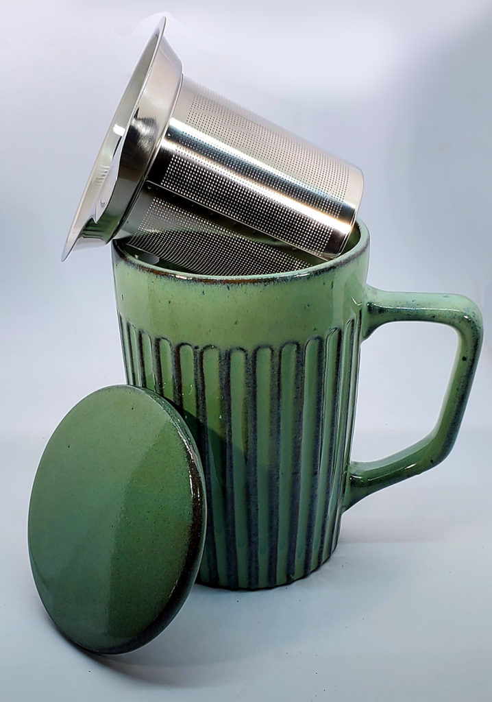Tilt & Drip Tea Infuser Mug (Crackle) – Tea Cellar Tea