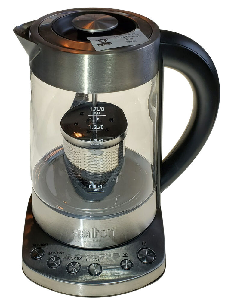 Stainless Steel Glass Kettle & Tea Steeper – Tea Cellar Tea