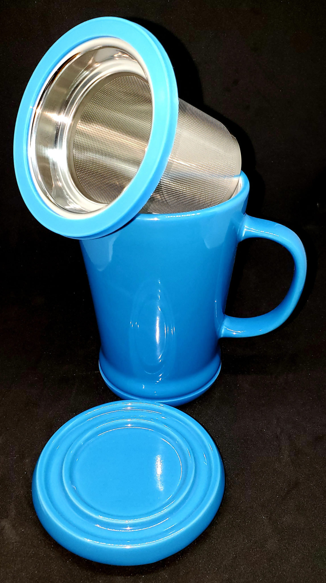 Tilt & Drip Tea Infuser Mug (Crackle) – Tea Cellar Tea