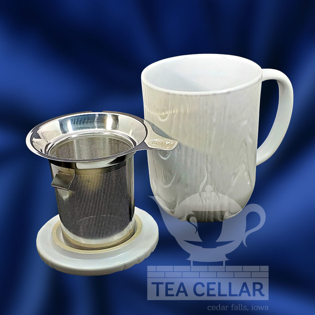 Tilt & Drip Tea Infuser Mug (Crackle) – Tea Cellar Tea