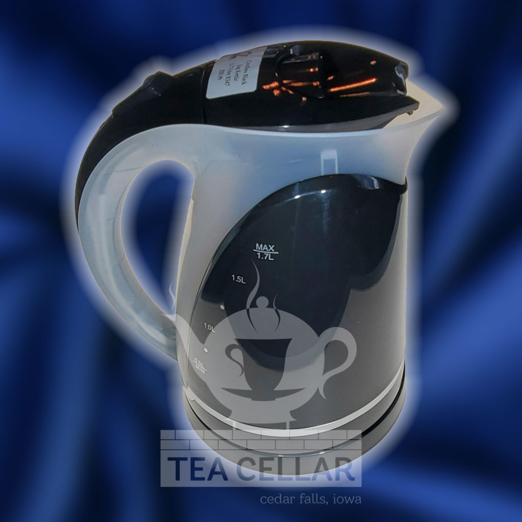 Cordless Black Jug Kettle–1.7 Liter – Tea Cellar Tea