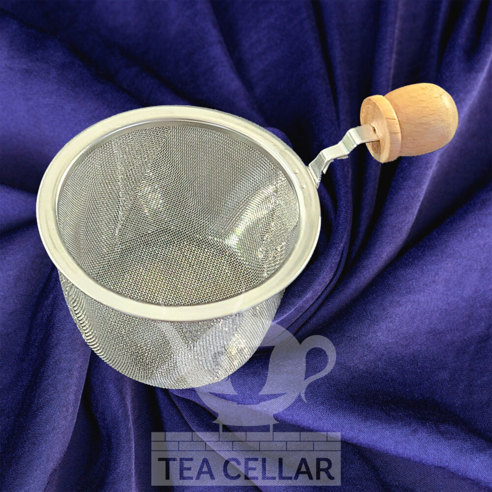Tea Strainer w/Wood Handle – Tea Cellar Tea